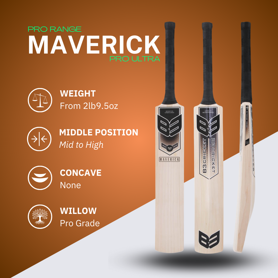 Maverick Pro Ultra | Pro Range Adult Cricket Bat | B3 Cricket – English ...