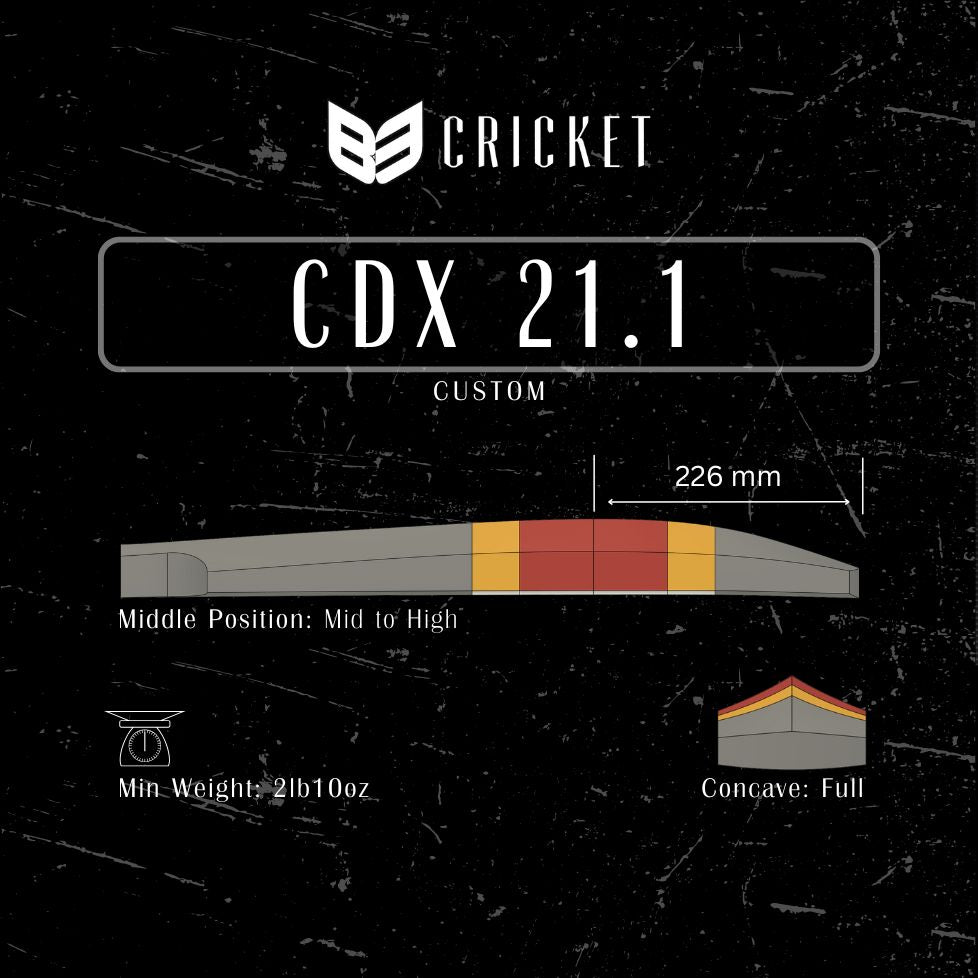 CDX 21.1 Adult Cricket Bat – English Willow Cricket Bats